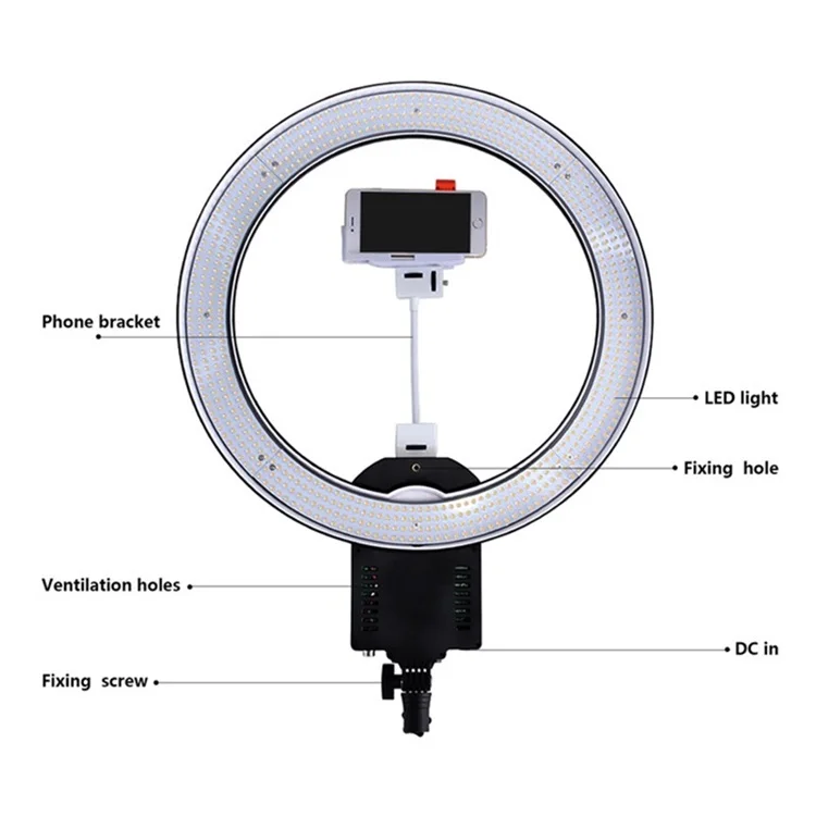 Super Bright Ring Light Led Nanguang Cn-r640 Led Ring Lamp Led Video ...