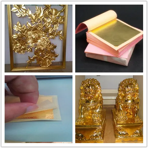 8x8cm 24k Pure Gold Leaf - Genuine Gold Foil for Crafts