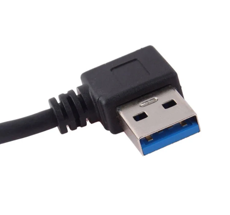 90 Degree Usb 3.0 Male To Female Adapter Cord Extension Cable 20cm ...