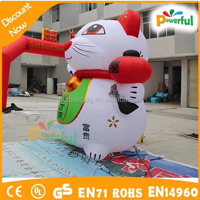 Reclame Met Kat - Giant Inflatable Maneki Neko Lucky Cat