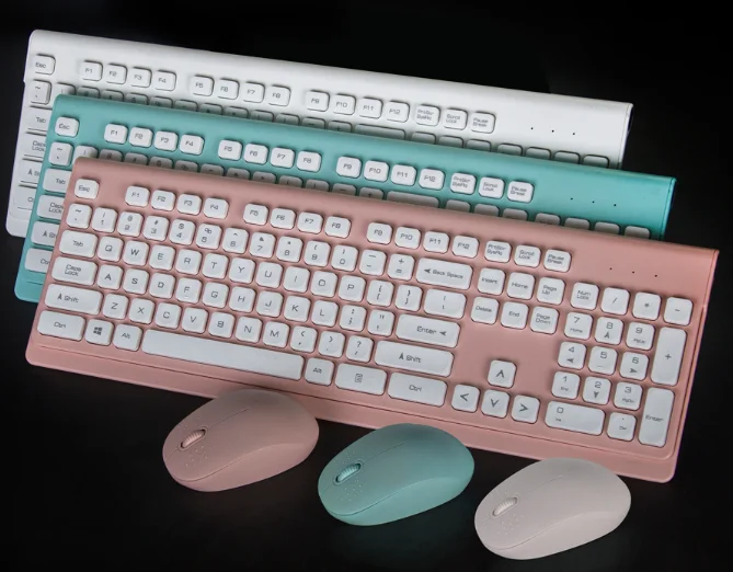 Multi-color 2.4g Wireless 2 In 1 Keyboard And Mouse Combo With 4d/ 6d ...