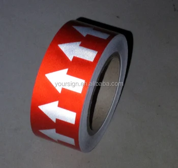 Reflective Pipe Flow Arrow Logo Sticker Labels Tape,Reflective Pipe ...