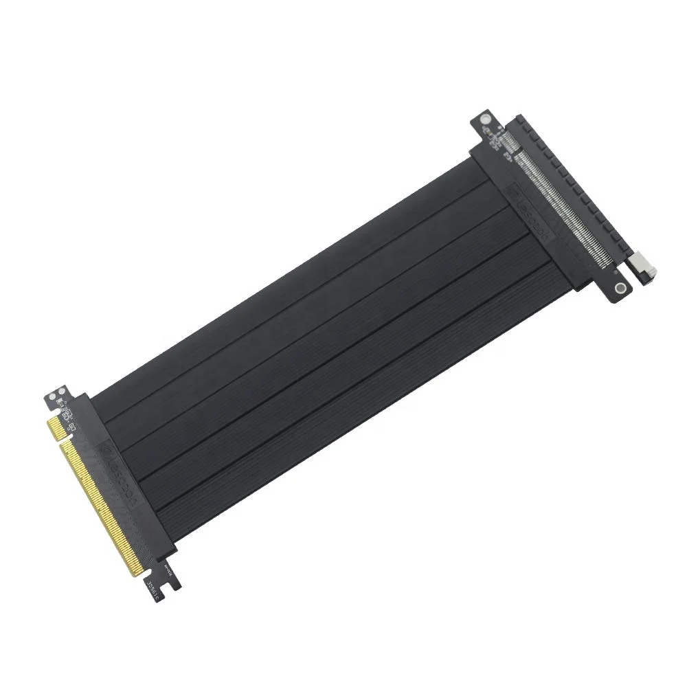 16x Riser Cable 64gb/s Gpu Riser Extender - Pcie 3.0 Flexible Cable ...