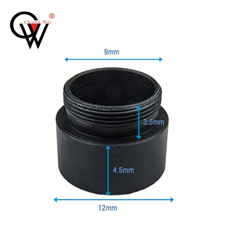 M12 Mount 7mm Thread Extension Adapter for CCTV & Security
