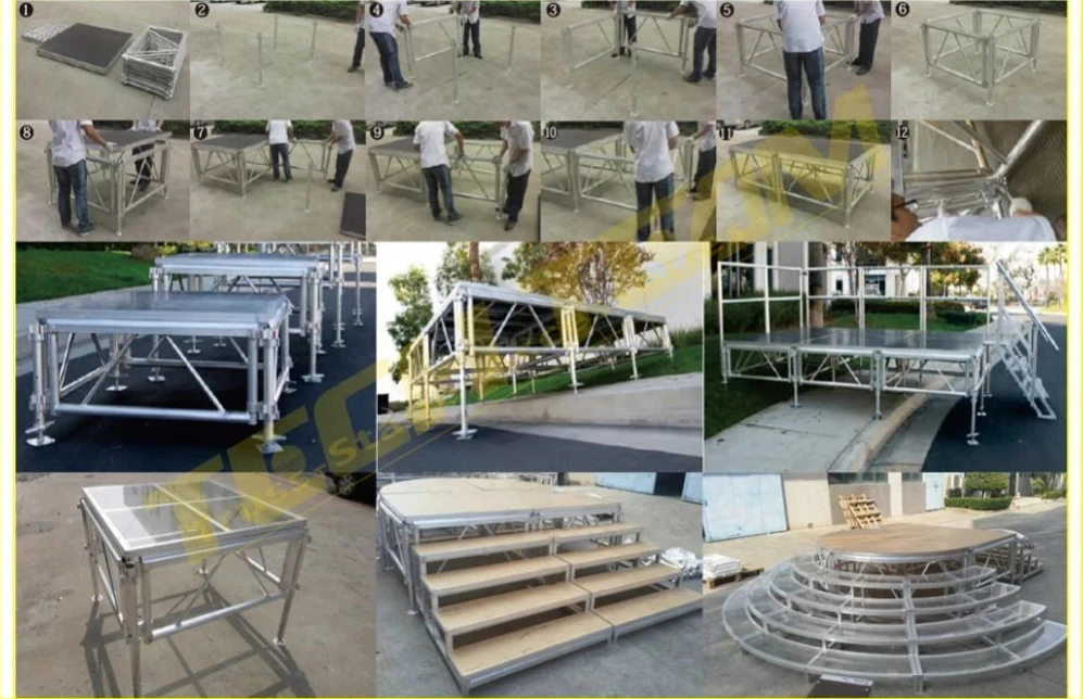 750kg/sqm Bearing Capacity Stage Platform for Weddings