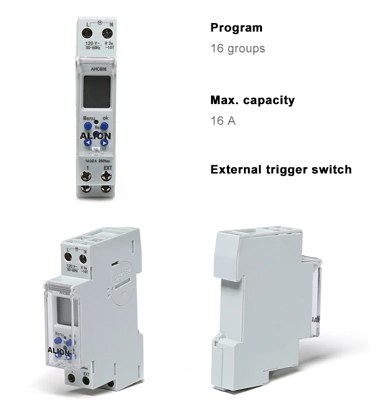 ALION AHC808 Digital Time Switch - Weekly Programmable Timer