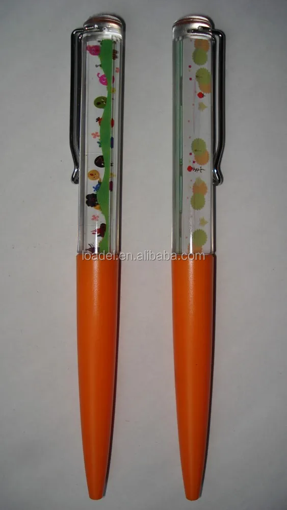 Professional Liquid Floating Pen Plastic Liquid Ball Pen Customized ...