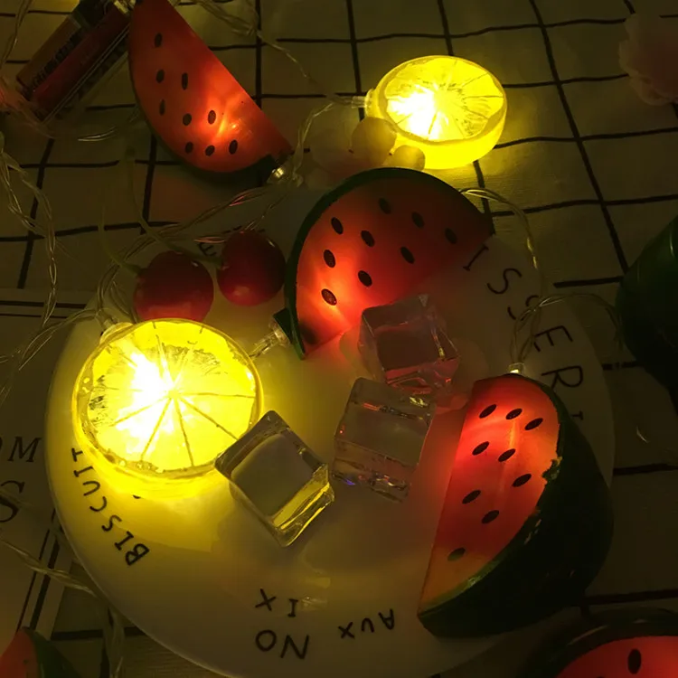 Summer Seasonal LED Decorative Lighting Watermelon Plastic Fruits ...