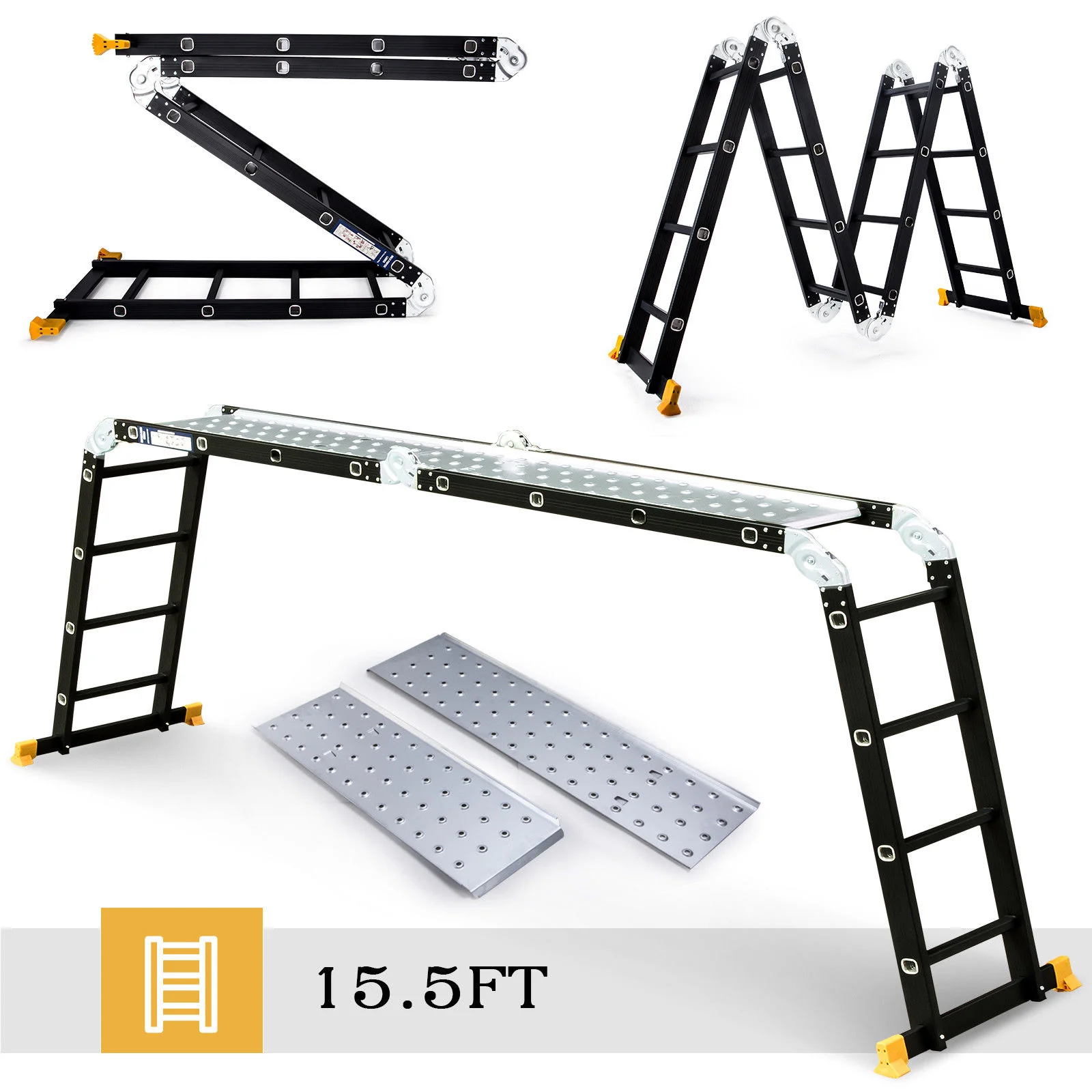 Aluminum Feature Folding Ladders Type Domestic Ladders Structure ...