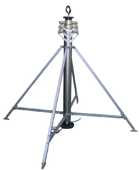 Portable Aluminium Telescopic Guyed Mast 10m For Ground Mounted - Buy ...