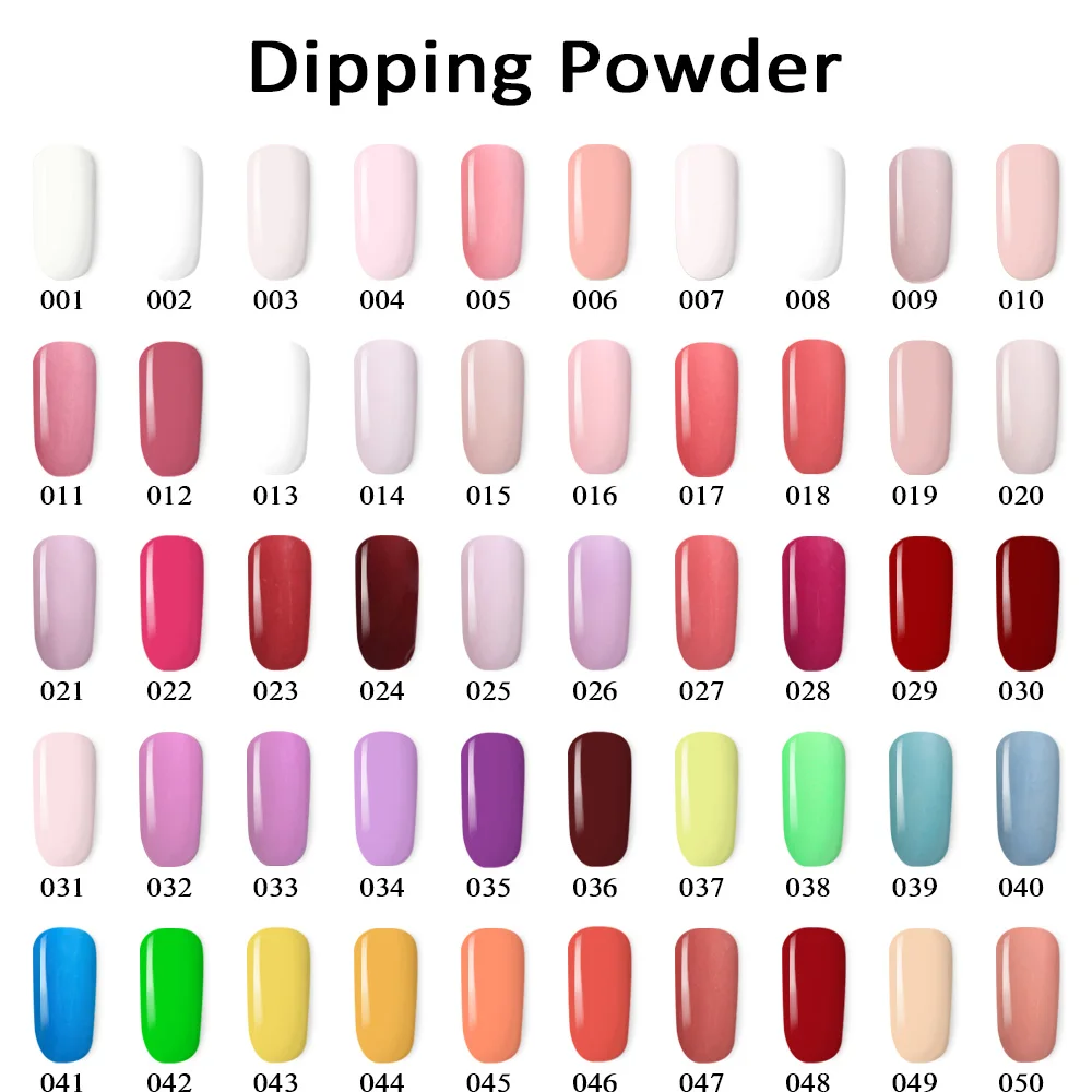 New Color Nail Art Dip Powder Long Lasting Easy Remove Rich Pigment Air ...