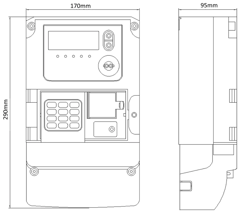 STS Prepaid Meter 3 Phase - Secure & Accurate Energy Measurement