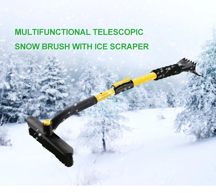 Telescopic Snow Brush with Soft Grip Ice Scraper for Car| Alibaba.com