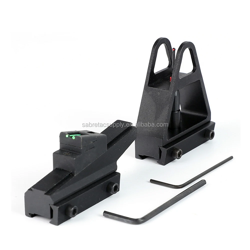Hunting Adjustable Quick Detachable Ar15 Iron Sights For Dovetail 3/8 ...