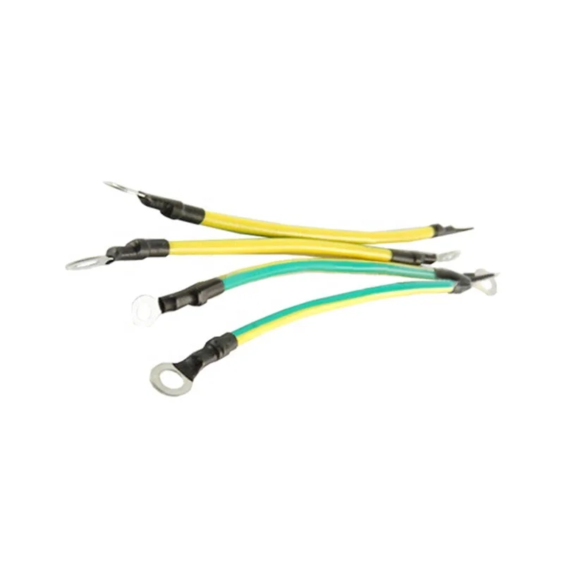 UL1005 12AWG 접지 링 터미널 Wwire 하네스 녹색 노란색 Gground 와이어 O 링| Alibaba.com
