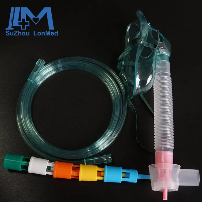 Oxygen Flow Adjustable Venturi Mask With 6pcs Colored Venturi ...
