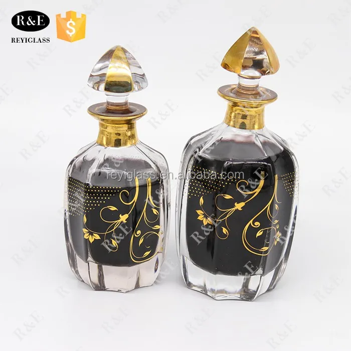 Arabic Attar 150ml And 250ml Glass Bottle With Gold Decal And Painting ...