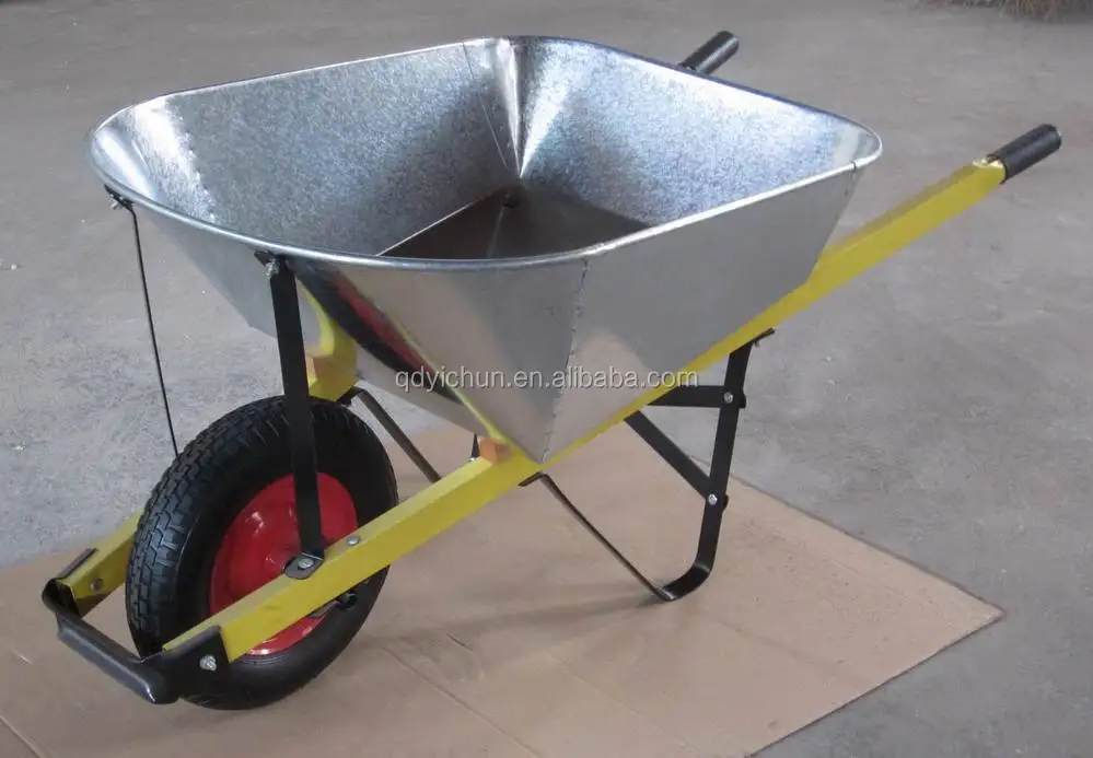 Welding Wheelbarrow Metal Hot Galvanized Wheelbarrow 120L
