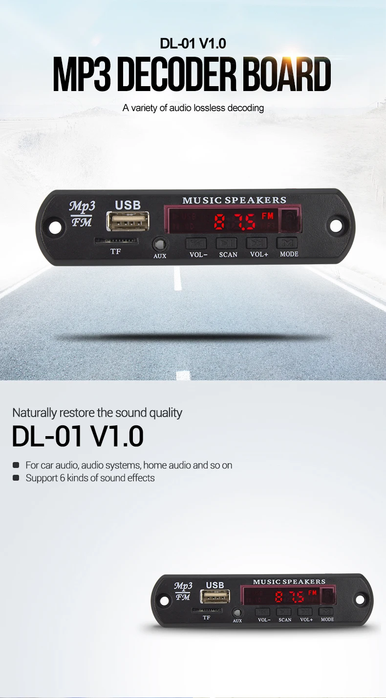 Factory Outlet Low Price Fm Radio Usb Mp3 Decoder Board - Buy Mp3 ...