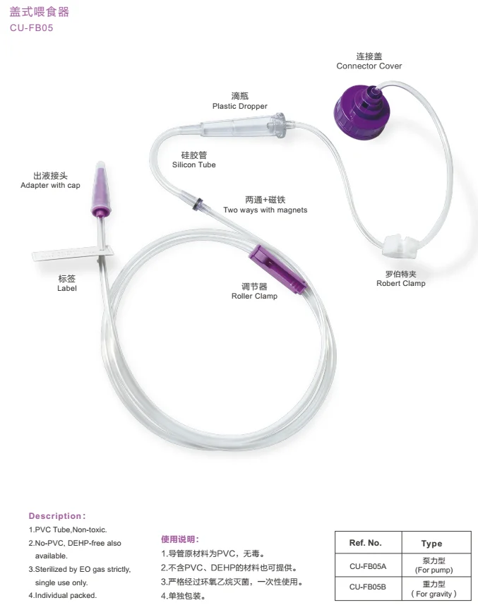 Disposable Sterile Infusion Enteral Feeding Giving Set - Buy Infusion ...