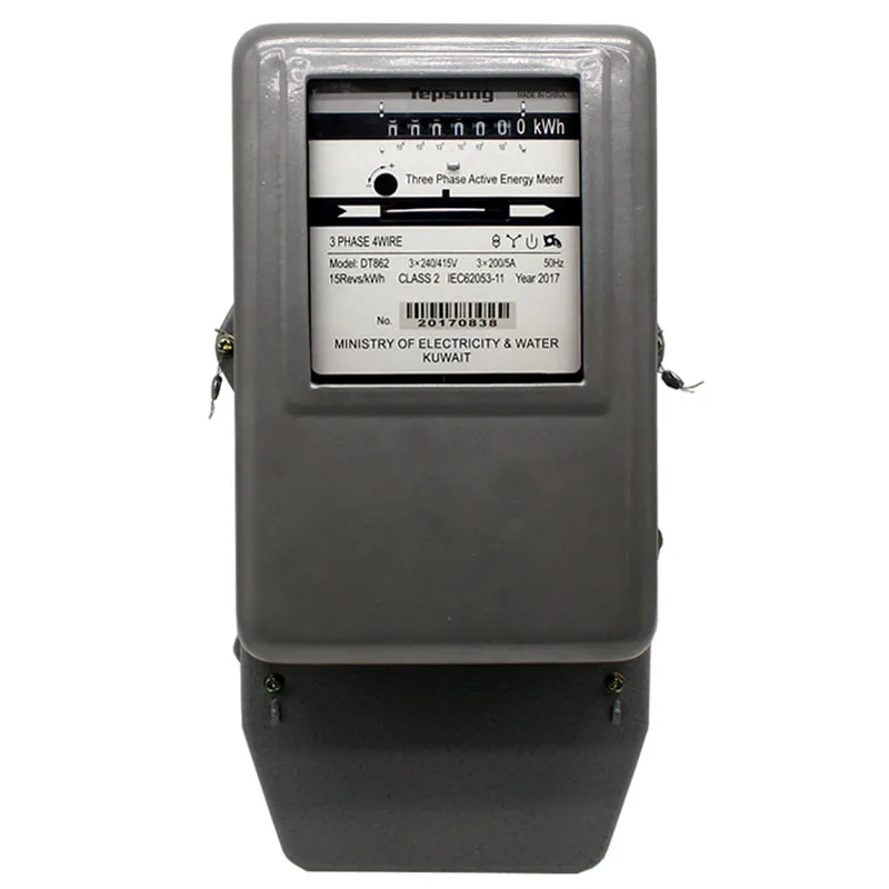 Ct Connected Three Phase Four Wire Electromechanical Electricity Power ...