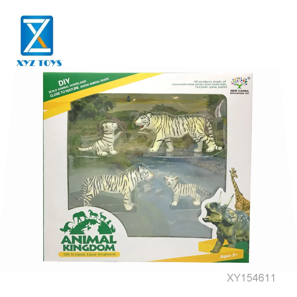 Zoo Animals Standing Model Mini Plastic Baby Tiger Toys Set - Buy Mini ...