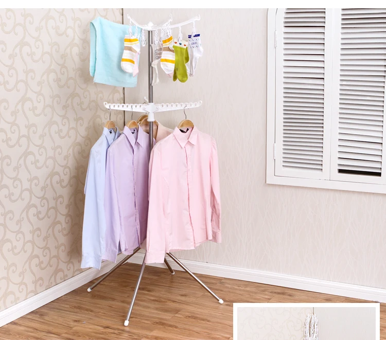 Multifunctional Foldable Rotating Clothes Rack - Organize with Ease