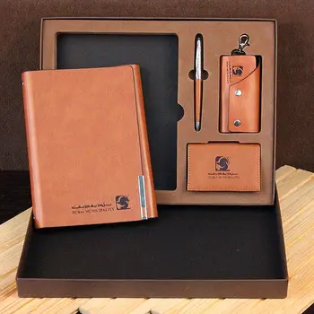 Corporate Anniversary Gifts Business Notebook Gift Set With Ball Pen ...