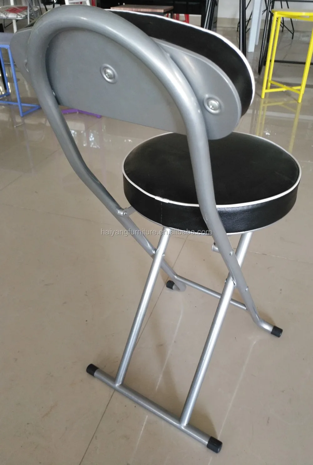 Cheap Folding Chairs - Small Round Folding Chair Padded