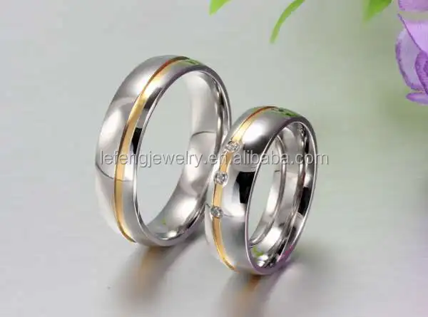 Dubai 18k Silver Rings Couple,Imitation Crystal Jewelry Wedding Rings ...