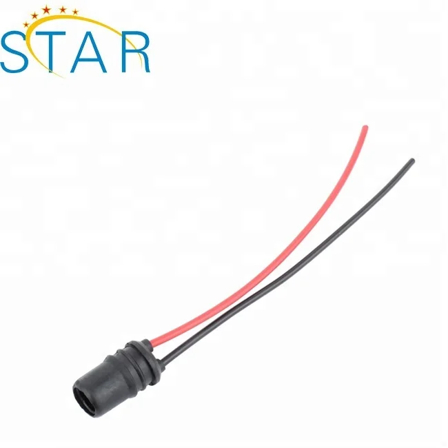 T10 194 Round Pre-Wired Female Socket for LED Bulbs Extension Wiring ...