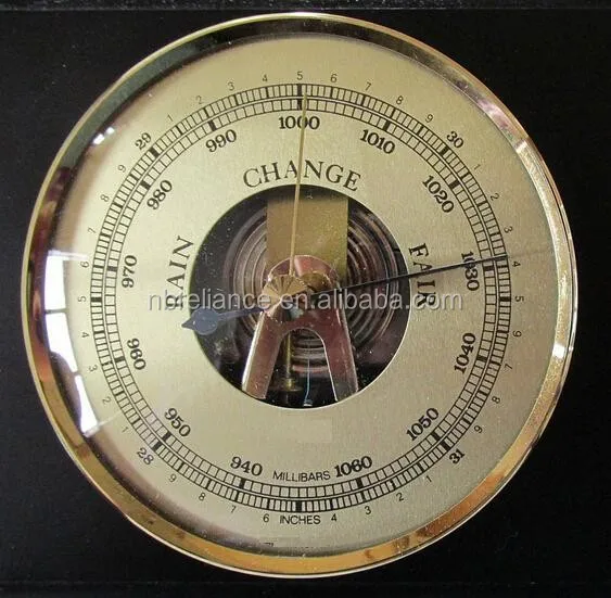 Dia.90mm Barometer Aneroid Barometer Mechanical Skeleton Spring Window ...