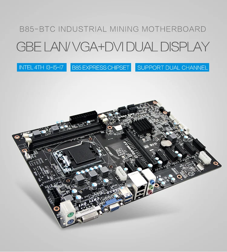H81/B85/Q87 Chipset LGA1150 Socket In Tel Pen Tium Industrial ...