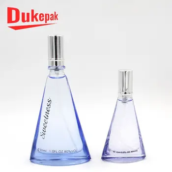 Retro Empty 30ml 50ml Triangle Shape Purple Women Perfume Bottle - Buy ...