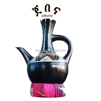 Ethiopian Coffee Pot Classic Jebena Clay Pot800-1200ml - Buy Ethiopian ...