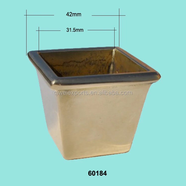 Brass Caster Cup 60077 - Durable and Stylish Furniture Leg