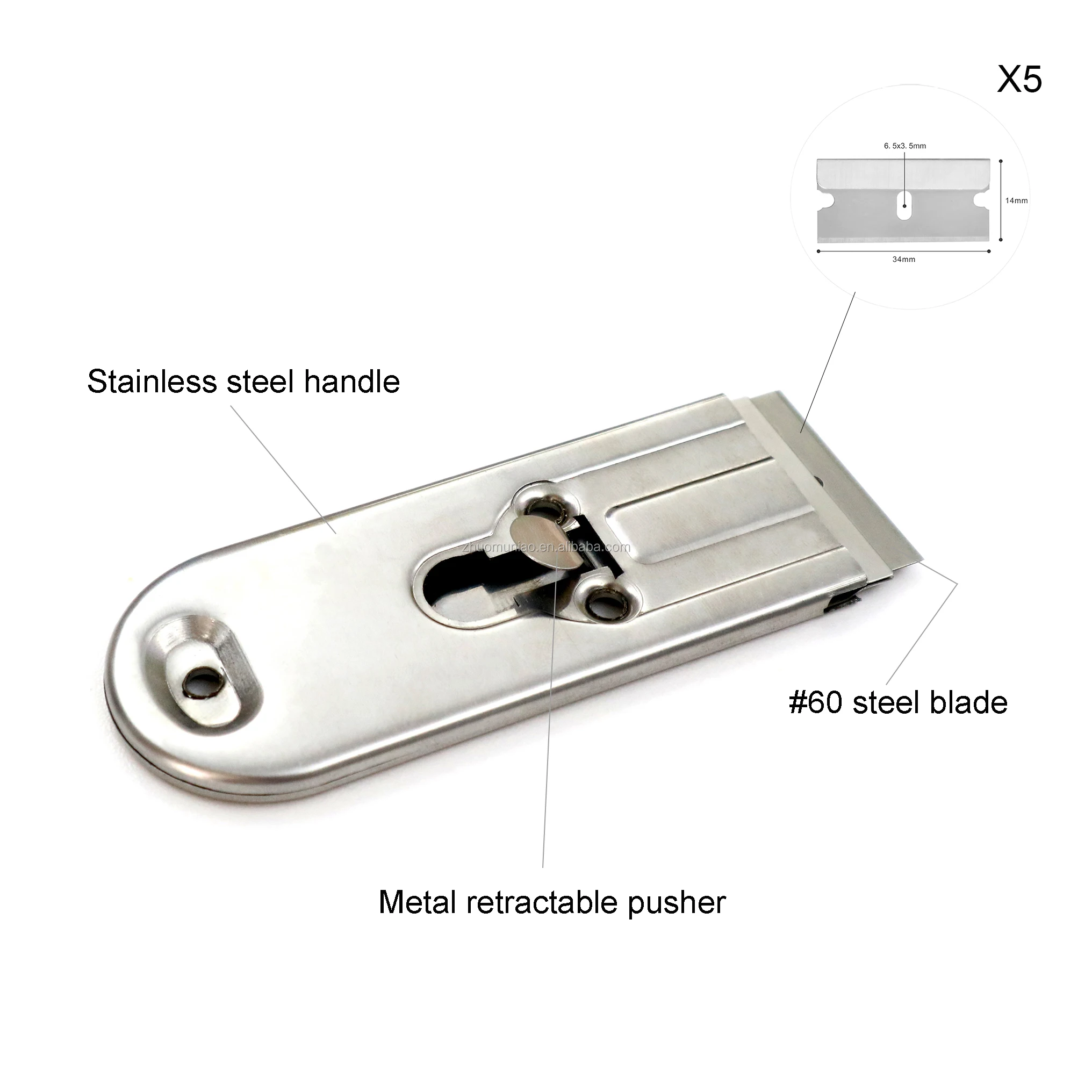 Retractable Razor Blade Metal Scraper for Floor Cleaning| Alibaba.com
