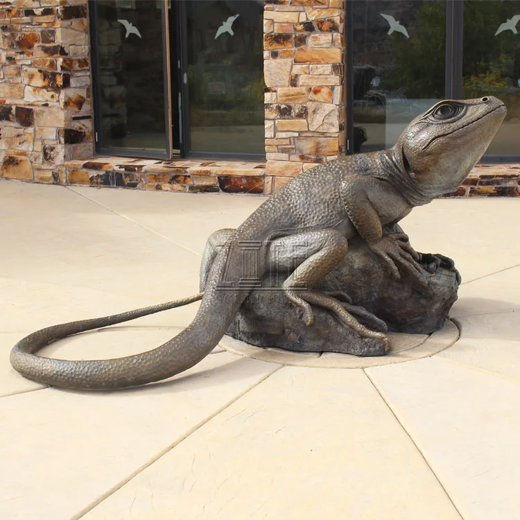 Metal Animal Statue Bronze Lizards Statue For Garden Decoration - Buy ...