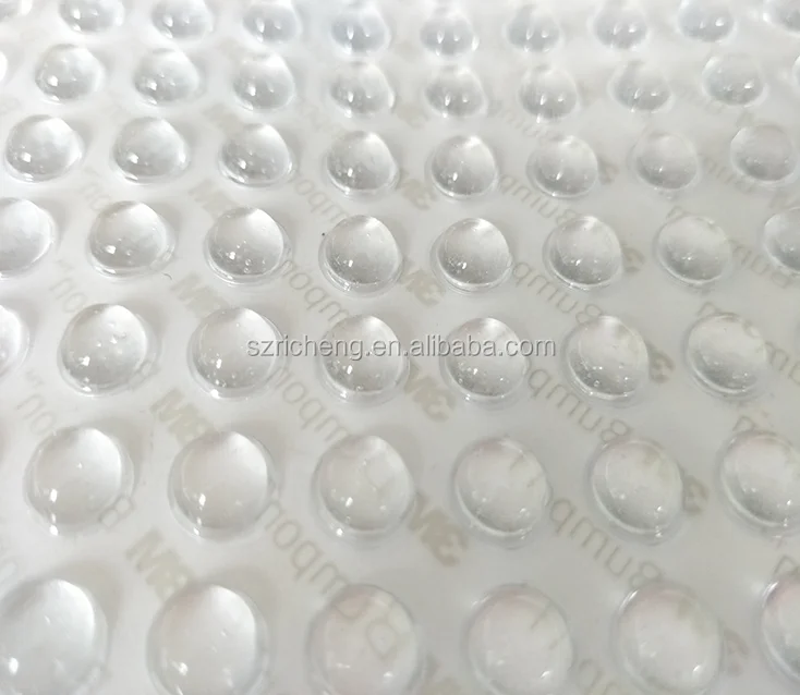 3M SJ5306 Clear Rubber Pad Anti-Skid and Shockproof Bumper Protective Adhesive Feet Custom ...