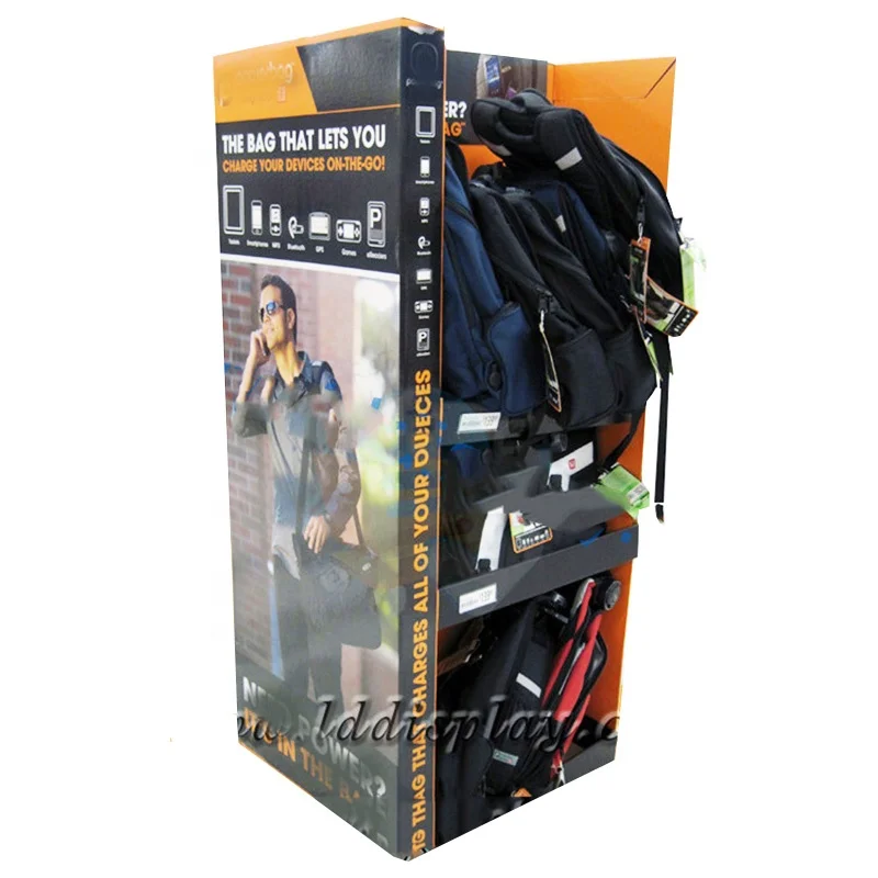 Good Quality Customized School Bag Display Stand Hook Display Stand ...