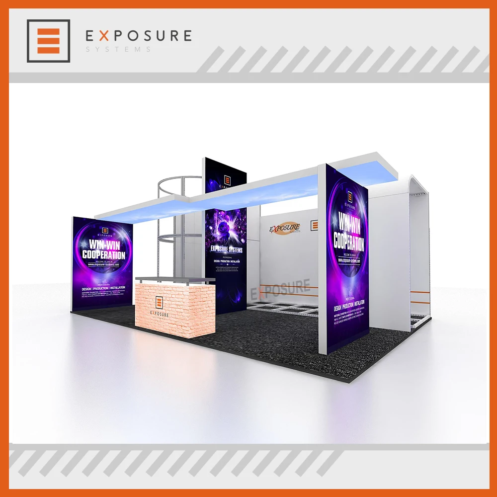 Tianyu Design Modular Exhibition System Easy Assembled Booth Shelf ...
