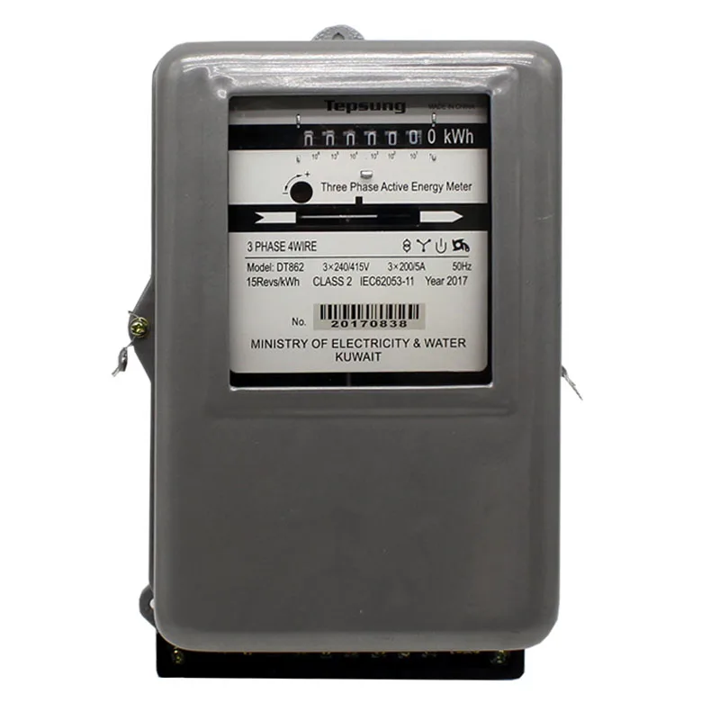 Ct Connected Three Phase Four Wire Electromechanical Electricity Power ...