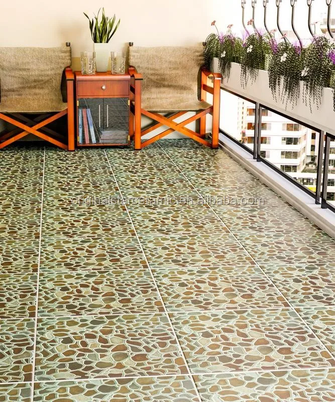 Garden Floor Tiles 40x40 Outdoor Red Floor Non Slip Ceramic Tile Patio ...