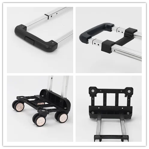 Customized Adjustable Luggage Accessories Detachable Aluminium Trolley ...