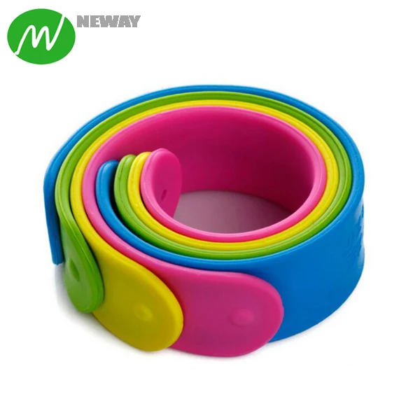 Personalized Silicone Slap Band Wide Slap Bracelet Slap & Snap ...