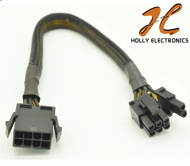 PCIE 16awg Cable Woven Mesh Pci-e Cable Power Extension Cord Pcie 8 Pin ...