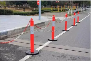 Movable Plastic Chain Link T Top Bollards Barrier Post - Buy Chain Link ...