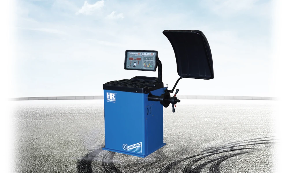HW9200 Mobile Wheel Balancer - Manual Tire Balancing Machine with 200 R ...