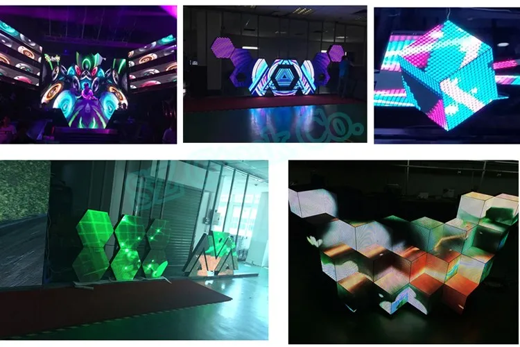 Cube Magic LED Pixel - Full Color 3D DJ Booth Video Wall