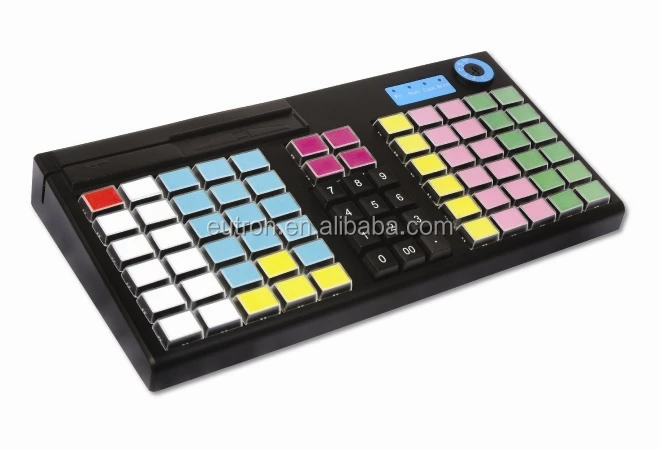 76-key Programmable Pos Keyboard With Magnetic Card Reader Connect With ...